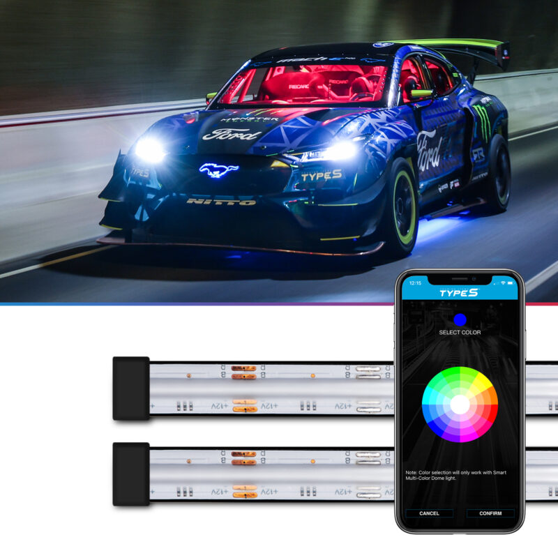 96″ TYPE S FORMULA DRIFT PRO SERIES INTERIOR SMART COB LIGHTING KIT ...